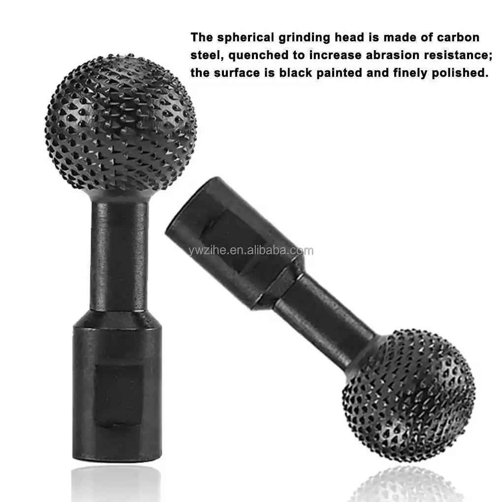 Spherical Wood Groove Carving Knife Rotary File Round Ball File Carving ...