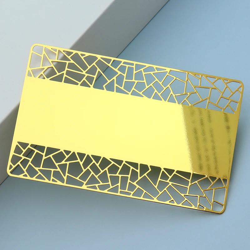 Metal Card 24k Gold Business Metal Gold Plated Luxury Laser Engraved ...