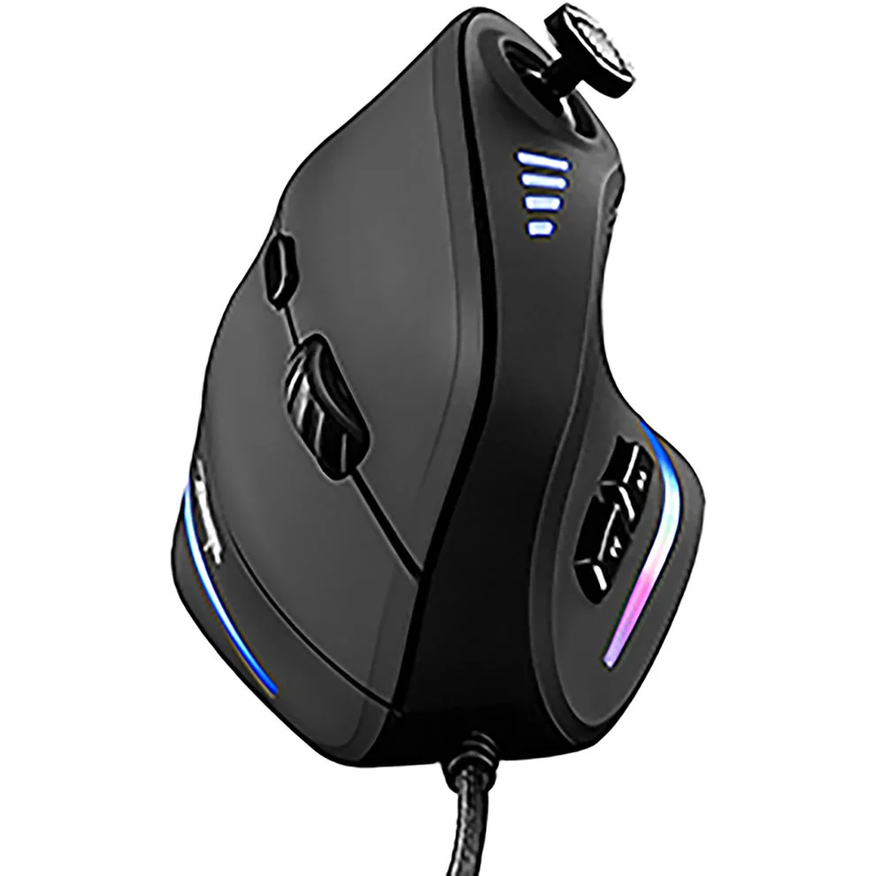 C-18 Wired RGB Vertical Gaming Mouse - Ergonomic Design, Programmable ...