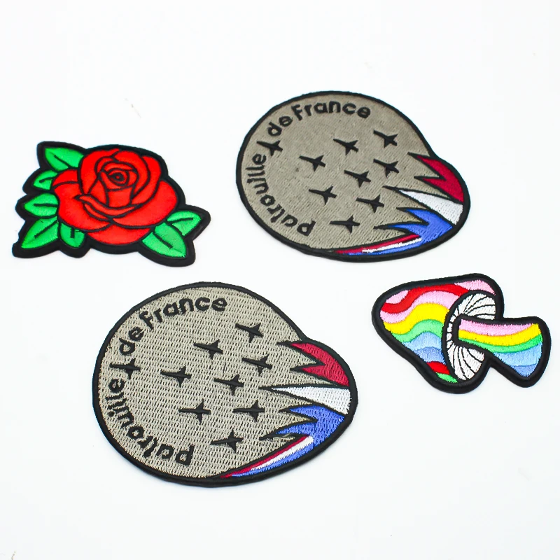 New Design Custom 3D Heat Press Embroidery Patches