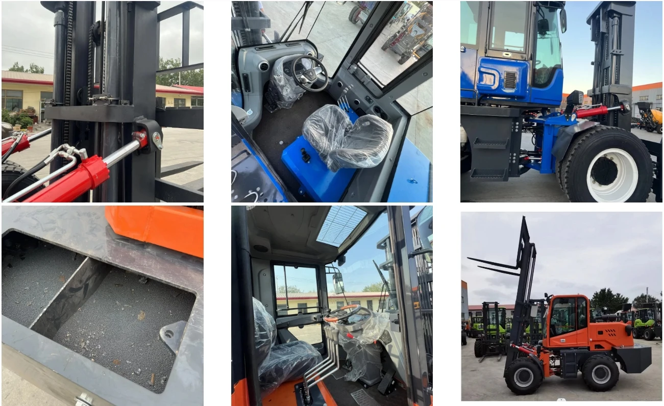 7 Tons Wheeled Loader Lifting And Handling Forklift Other Agricultural ...
