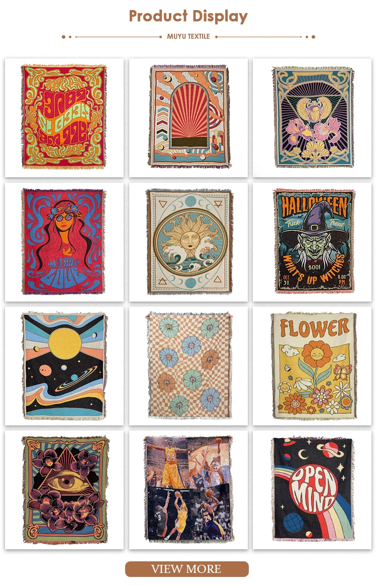 Custom Woven Blanket - Cotton Tapestry for Four Seasons