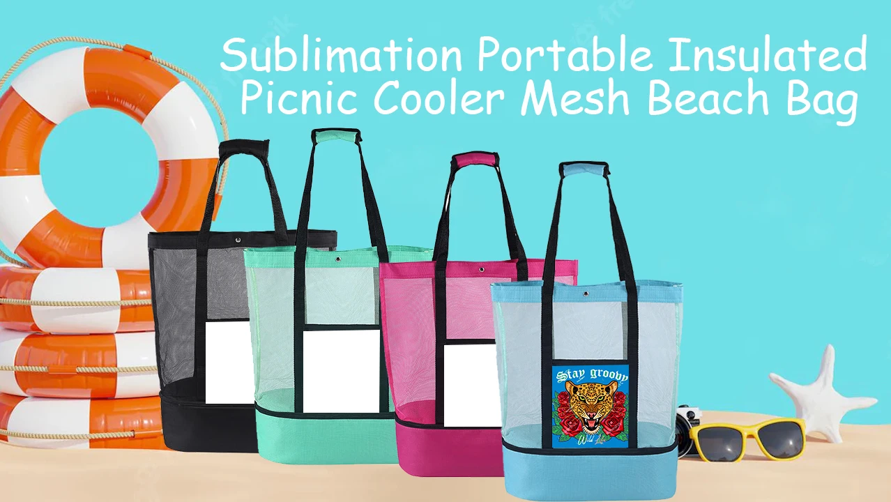Subli-forward Sublimation Blanks Factory Custom Tote Foldable Pvc Mesh ...