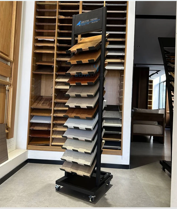 Boya Modern Custom 12-24 Layer Ceramic Tile Display Shelf Rack Granite ...