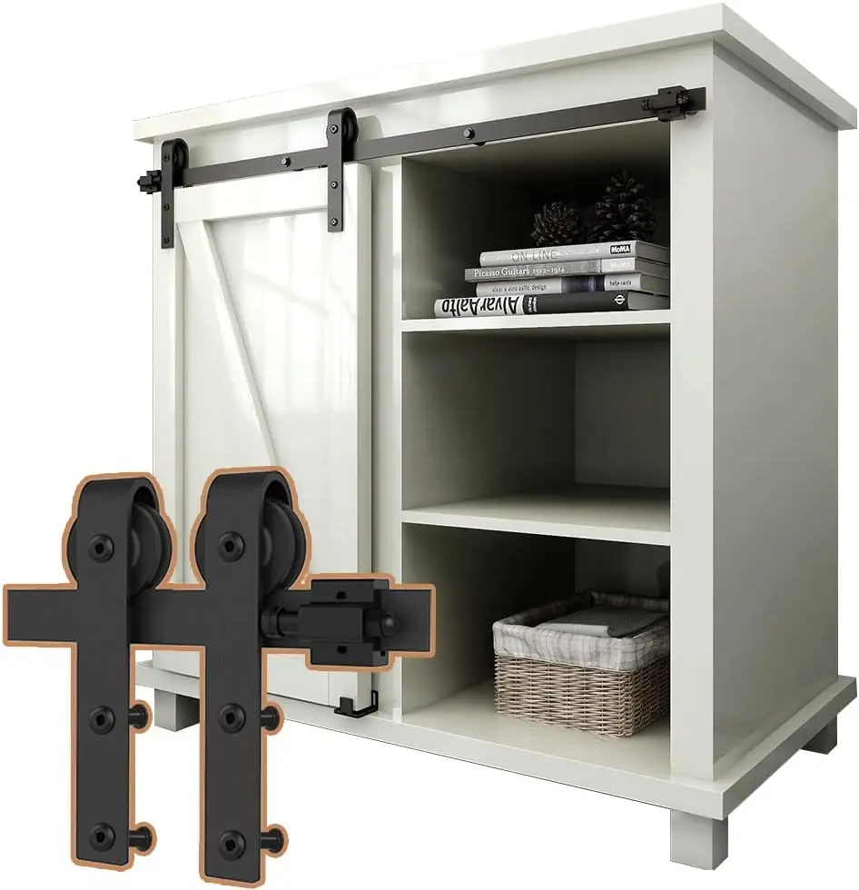 Soundproof Interior Sliding Barn Doors Mini Cabinet Barn Door Hardware ...