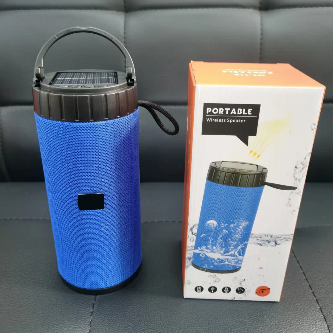 Portable Wireless Blue tooth Speakers Solar Panel Charging Waterproof ...