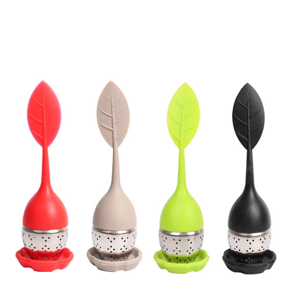 F69 Stainless Steel Leaf Tea Separator Teaware With Tray Silicone Opp ...