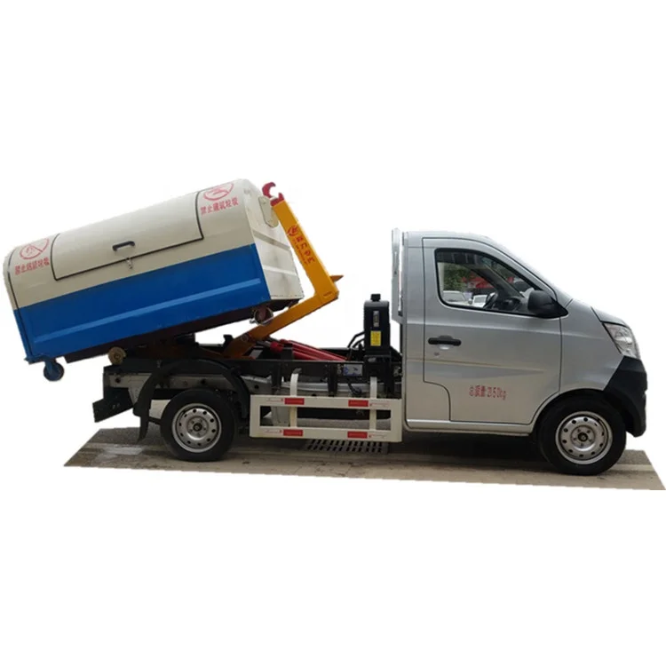 2000liters Mini Remote Control Hydraulic Removable Hook Lift Garbage ...