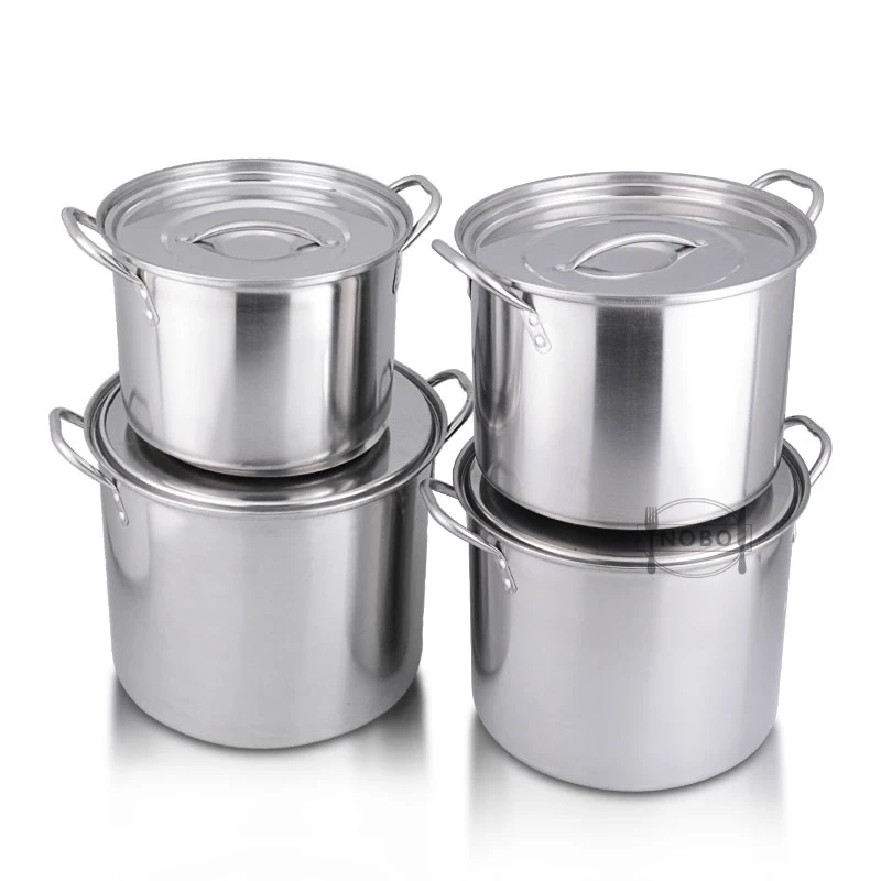 Nobo Brand Bulk Wholesale Industrial Large Capacity Soup Pot Stainless ...
