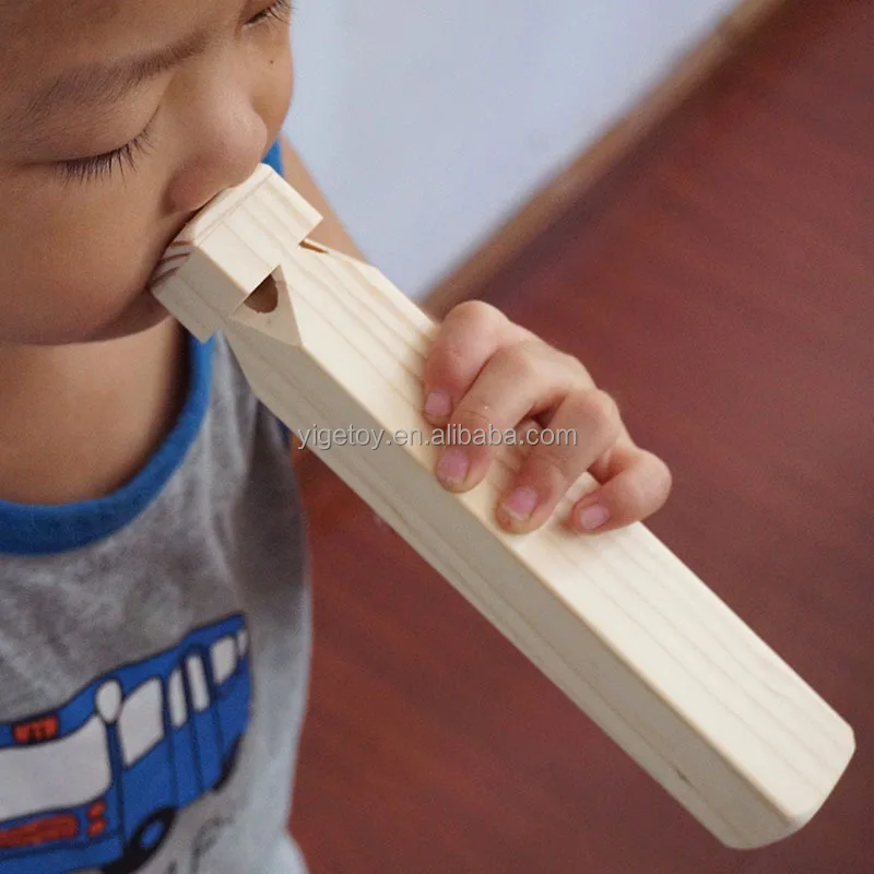 Wooden Train Whistle 4 Tone Toddlers Educational Party Favors Toy Gift ...