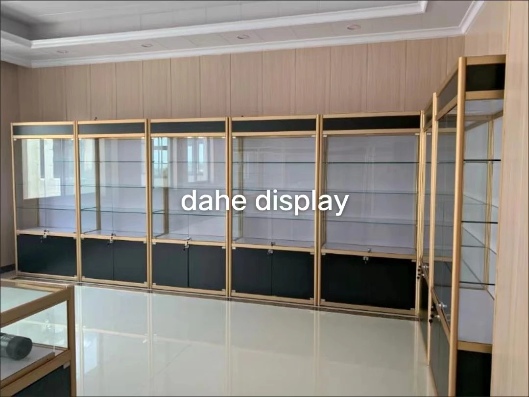 Retail Shop Fittings Smoke Shop Showcase Design Glass Aluminum Frame ...