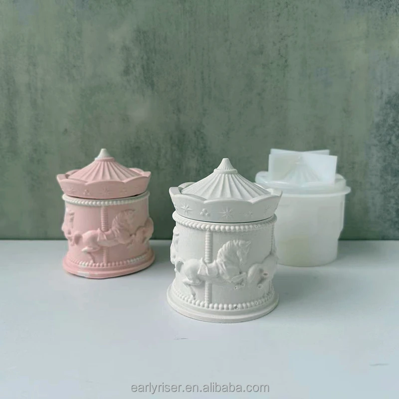 Early Riser Carousel Storage Tank Silicone Mold Jewelry