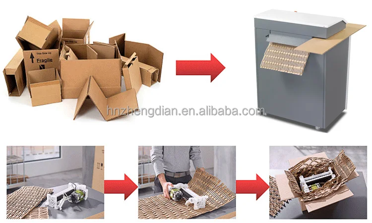 Small Waste Corrugated Cardboard Carton Shredder/ Coated Paper ...