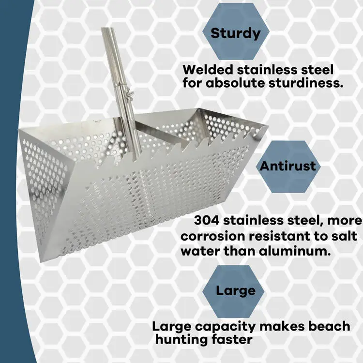 Beach Sand Filter - Efficient Sand Scoop with Handle