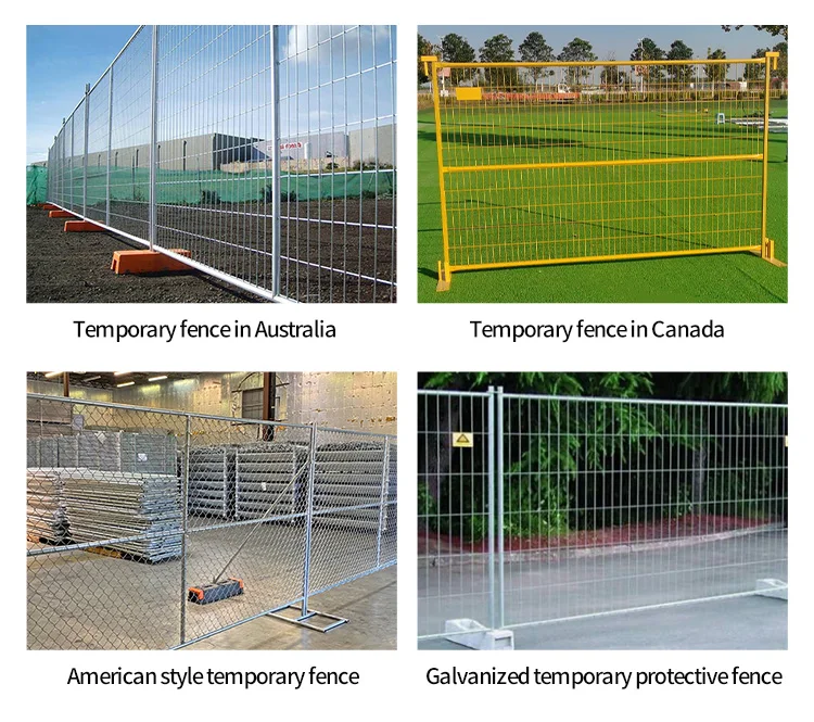 Galvanized Outdoor Portable Metal Fence Panels for Construction