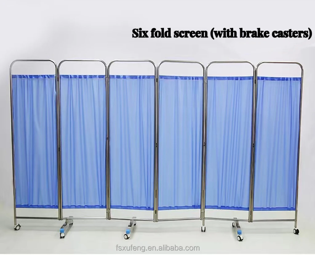 Stainless Steel Four Fold Stainless Steel Hospital Ward Screen - Buy ...