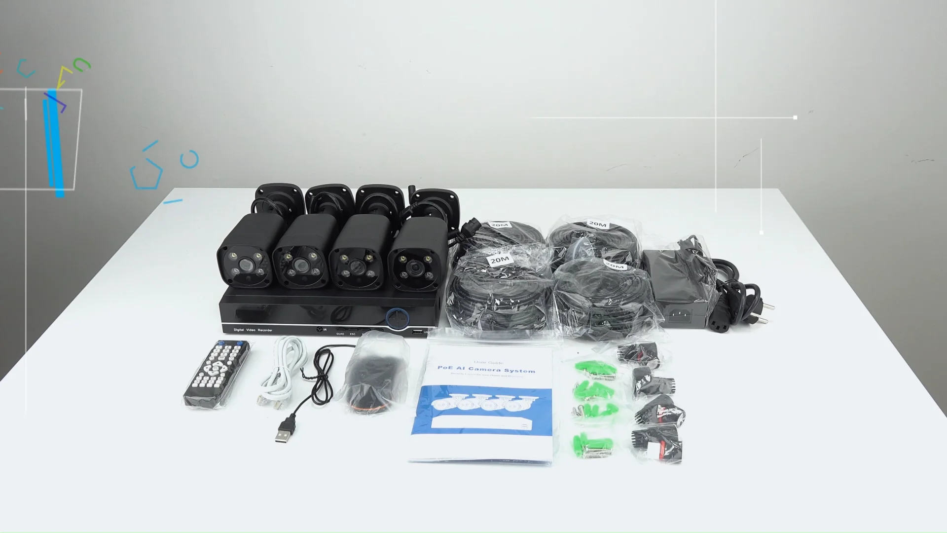 16 Channel 4k Cctv Surveillance System Day Night Security Camera Wired ...