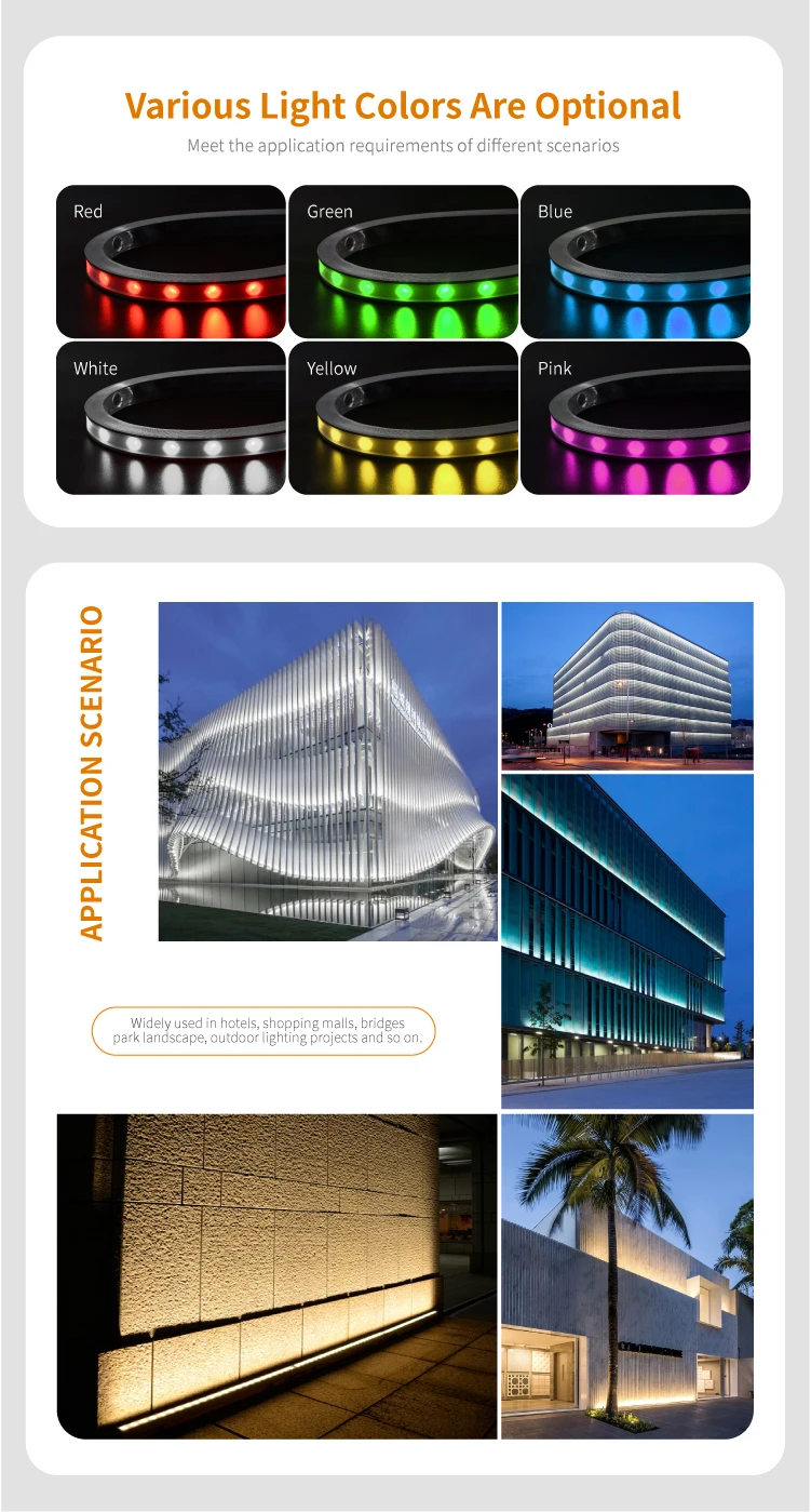 DC24V Wall Washer Bendable Linear Light IP65 by Remote and Magic Dmx ...