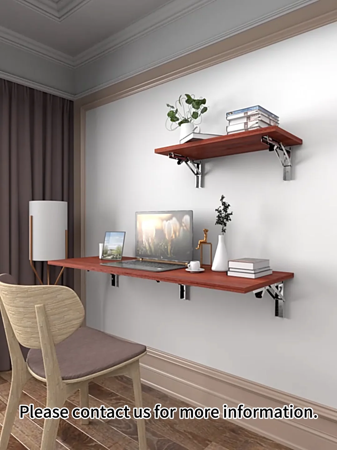 Folding Table Shelf Bracket Bench Triangle Adjustable Stainless Steel L ...