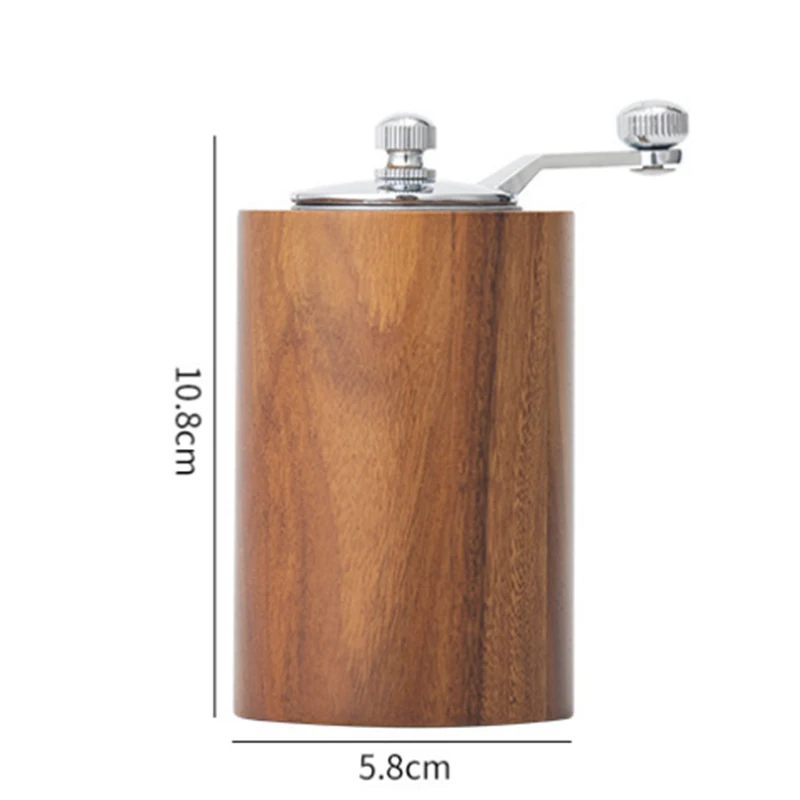 Hand Crank Herb and Spice Tool - Customizable Wooden Grinder