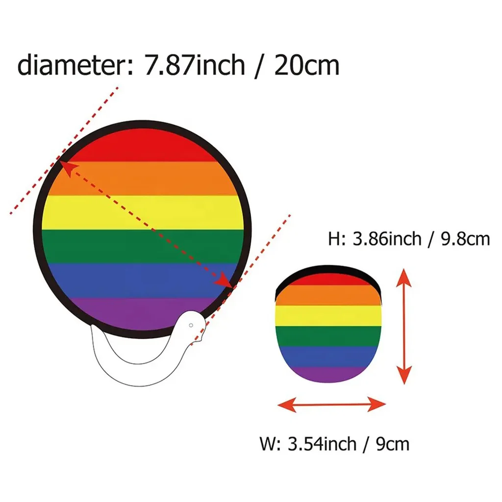 Foldable Nylon Flying Disc Fan - Perfect Promotional Gift