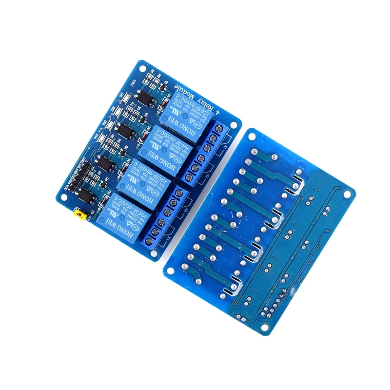 4-channel 5v Relay Module With Optocoupler Isolation Microcontroller ...
