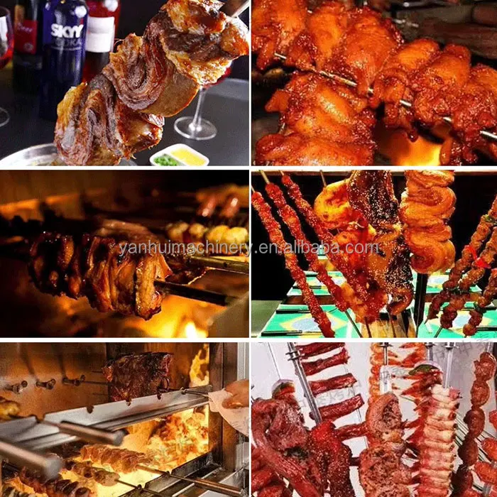 Gas Doner Kebab Shawarma Machine Electric Turkey Grill Machine Meat ...