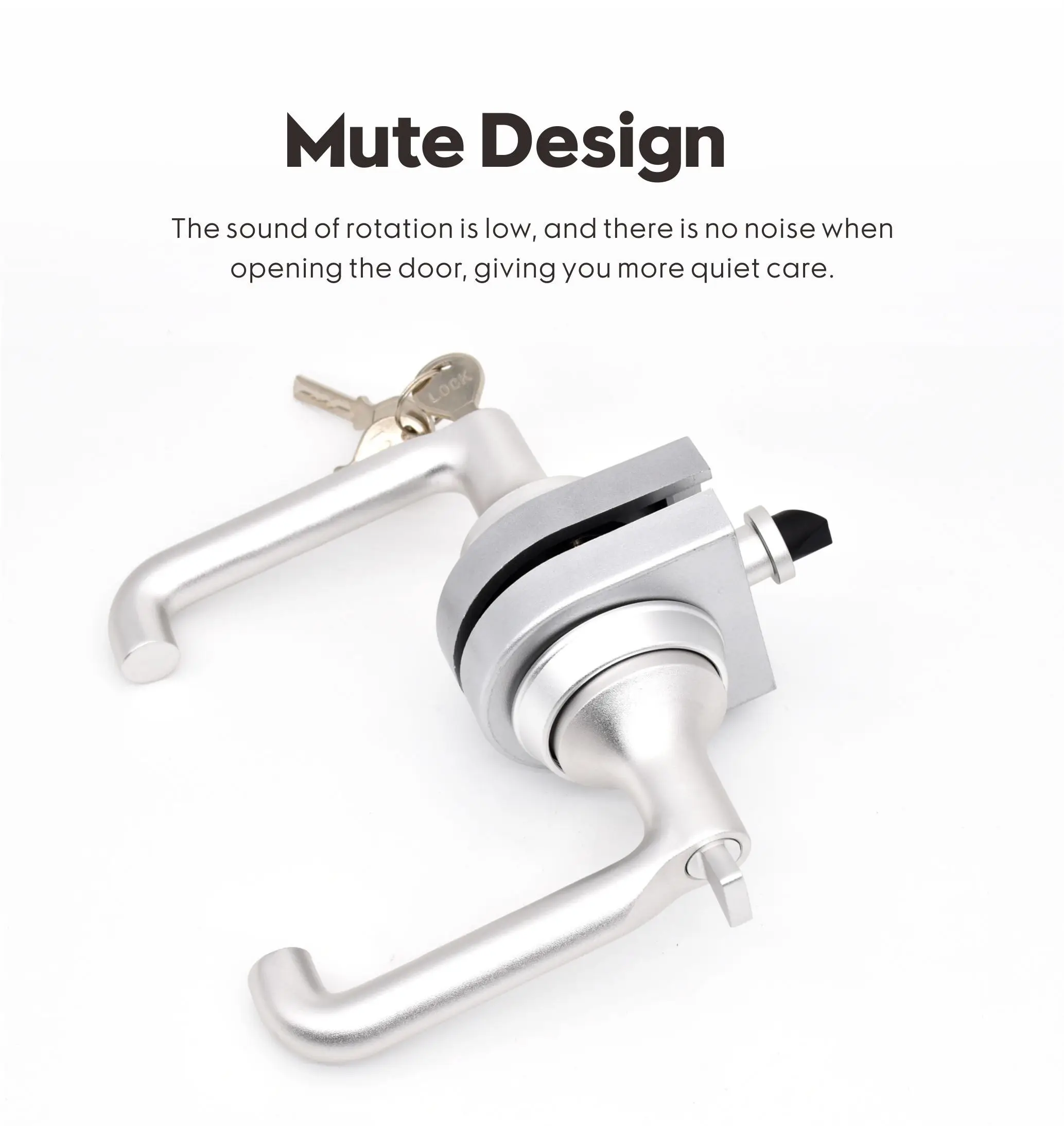 European Style Popular Slim Aluminum Profile Tempered Glass Door Handle ...