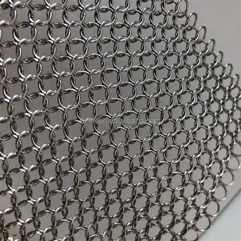 Stainless Steel Chainmail Ring Mesh - Durable & Versatile