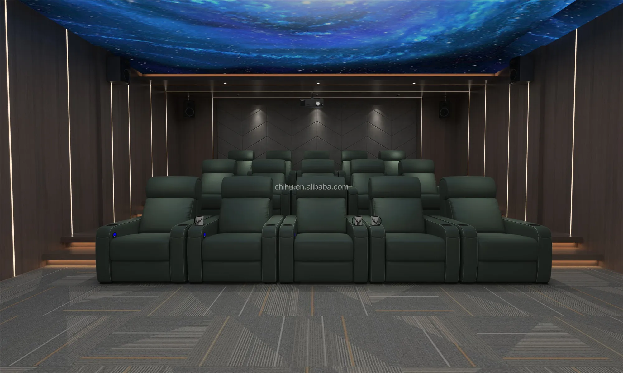 4d Movie Theme Chair Leather Recliner Chairs Power Cinema Sofa Seating ...