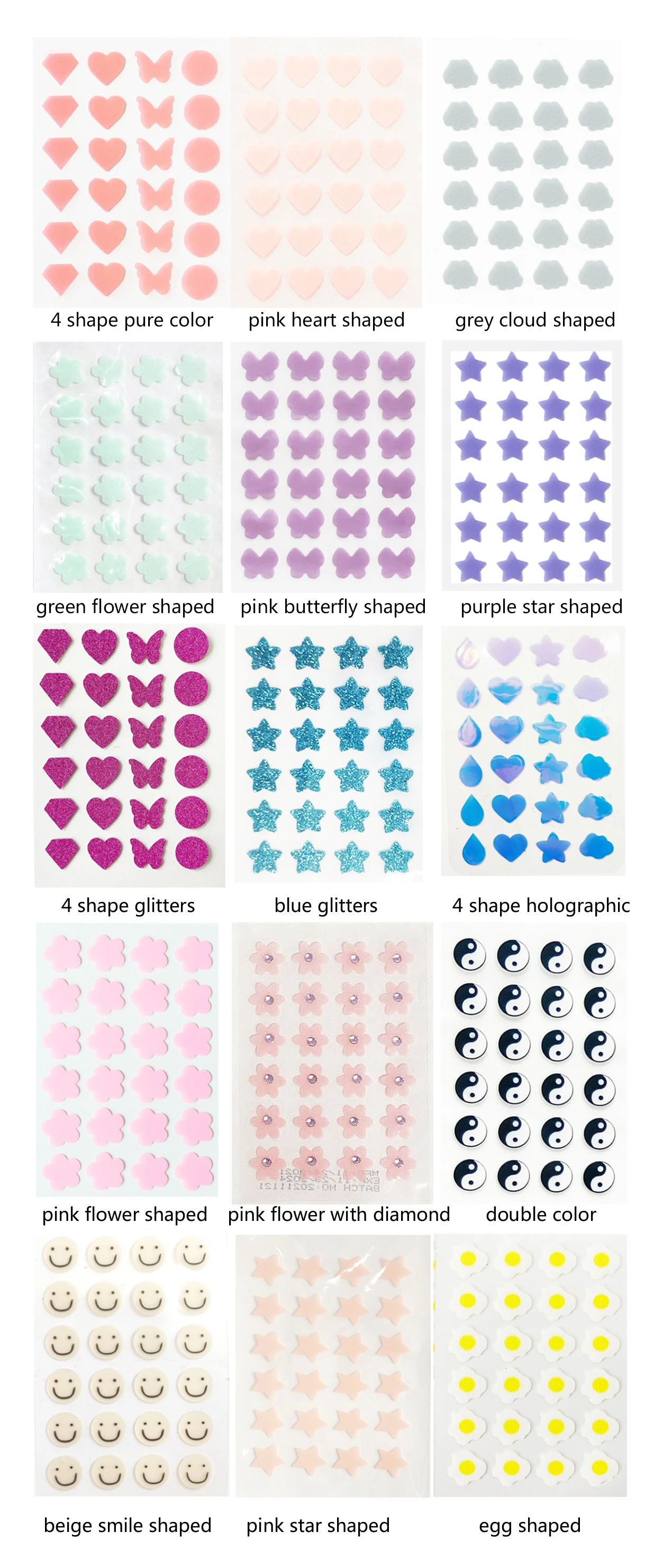25 Dots Black Color Acne Pimple Patches for Zits and Blemishes Spot ...