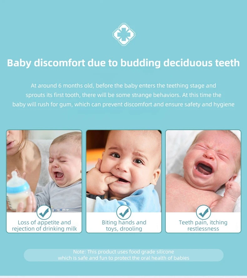 Teether Baby Teething Product Sensory Silicone Montessori Toys For Kids ...