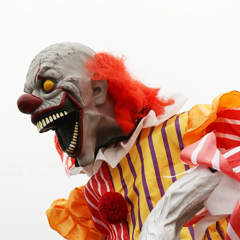 Werewolf Clown Large Electric Induction Mechanical Swinging Glow Ghost ...