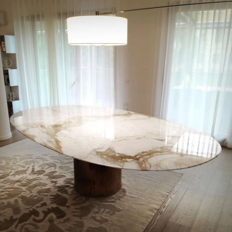 Luxury Granite Top 48 Inch Round Dining Table - Inherestone