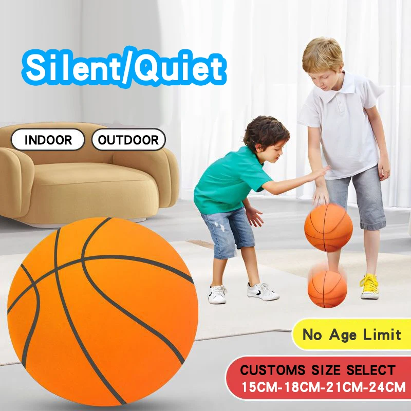 Indoor Silent Basketball - Soft PU Foam Stress Ball