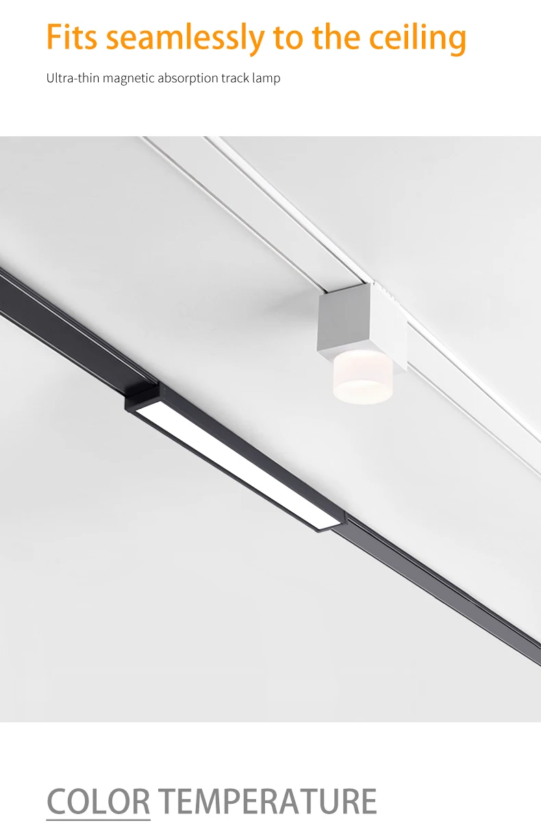 Imked Slim Magnet Track Light 48v Mini Ceiling Surface Mounted Led ...