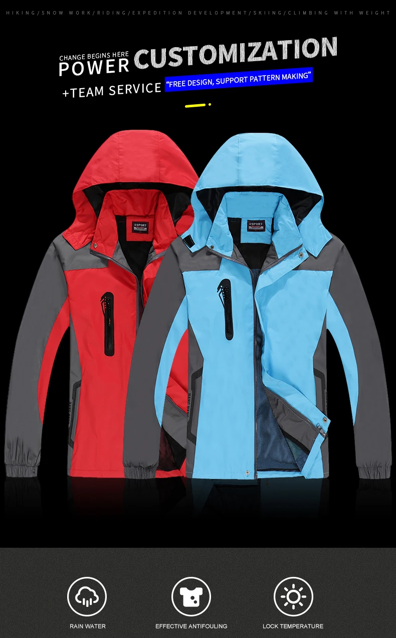 Wholesale Windproof Jacket Custom Logo Winter Outdoor Men's Sport ...