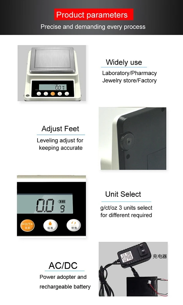 1000g 0.01g Gsm Pallet Scales For Fabric Mini Electronic Weighing Scale ...