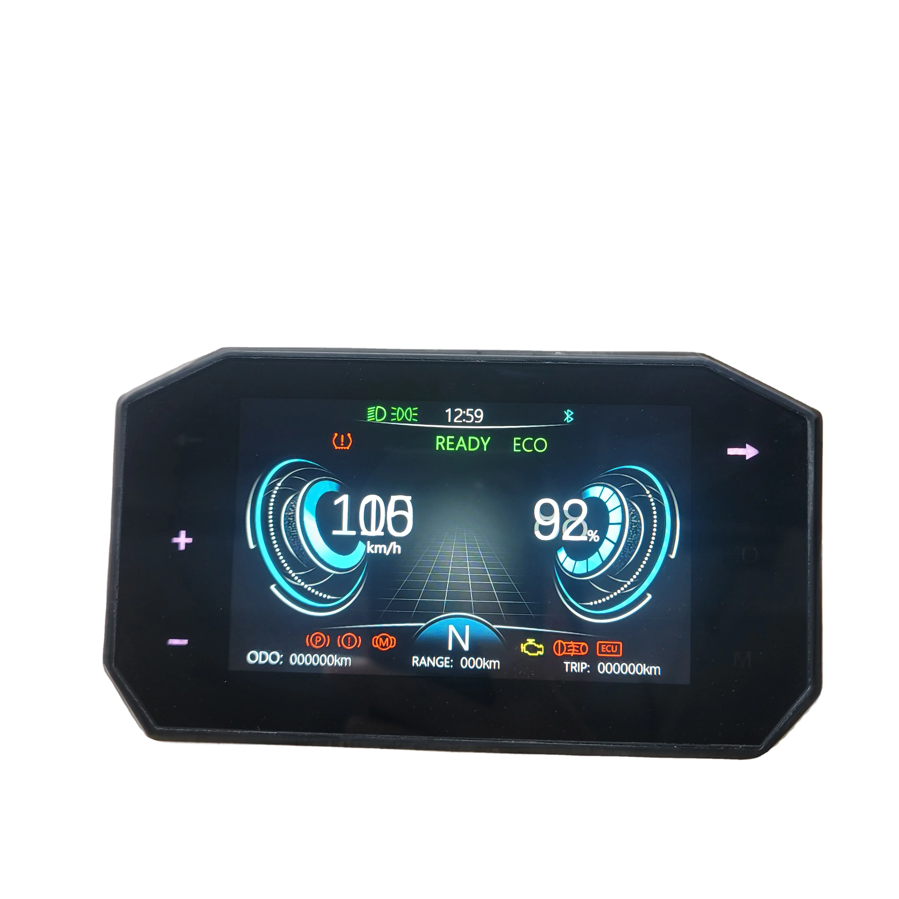 Universal Motorcycle Screen Tft Dash Speedometer Navigation Display for ...