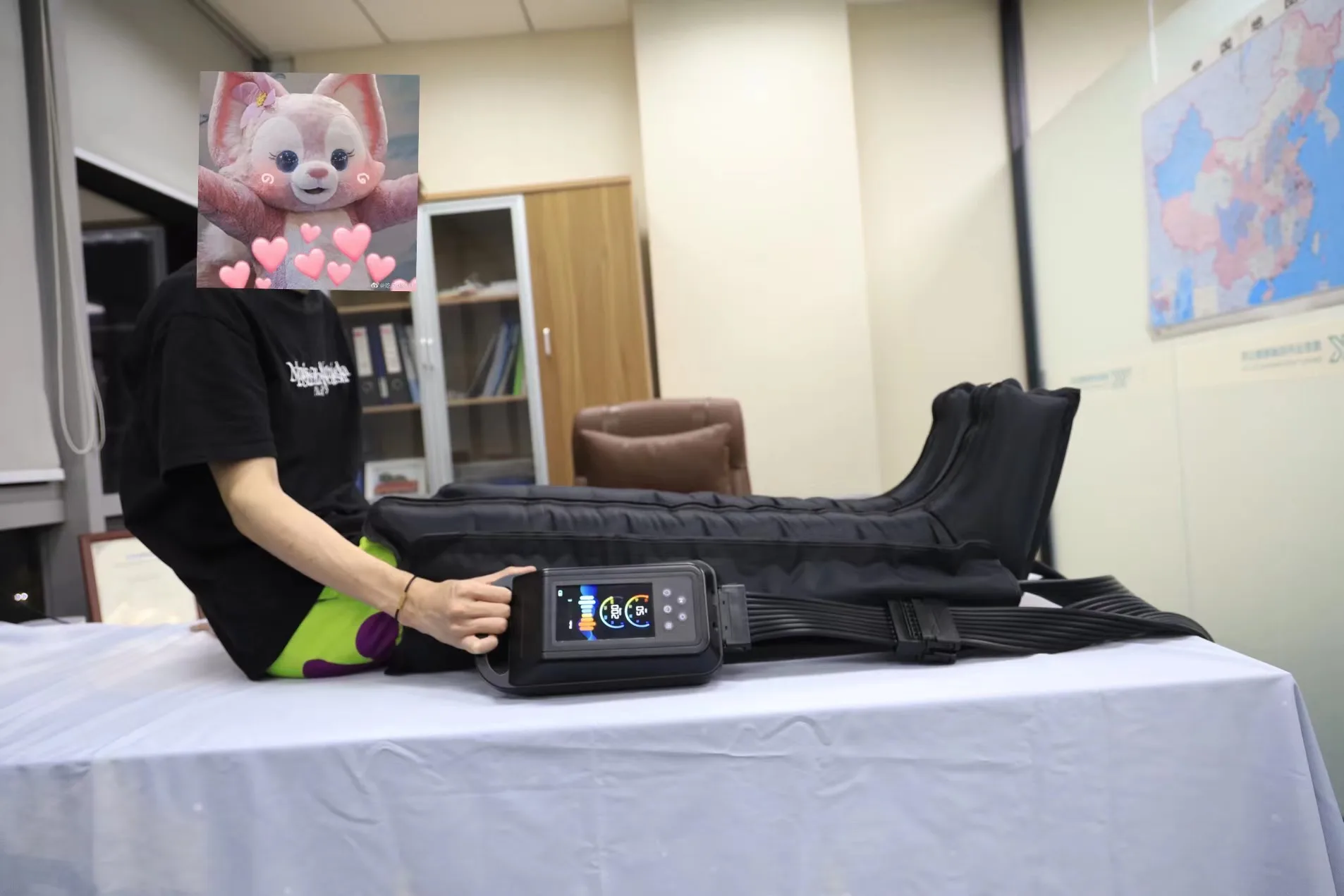 Heat And Cold Heating 8 Chambers Leg And Foot Inflatable Pneumatic ...