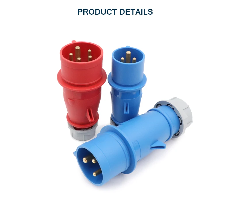 IEC Male and Female 32A 3P+NE+E IP44 Waterproof Industrial Plug and ...