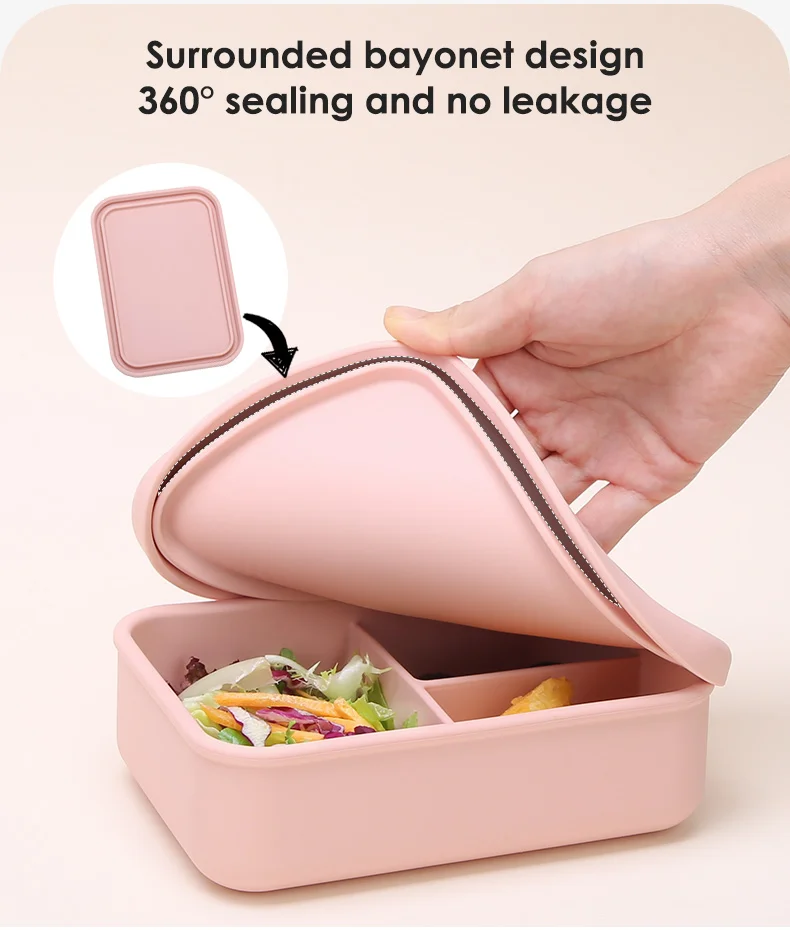 Eco-friendly Food Grade BPA Free Lunch Box - Foldable & Leakproof