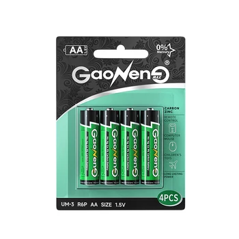 Gaonengmax1.5v Aa Um-3 Carbon Zinc Dry Battery Um3 Aa R6p Dry Cell ...