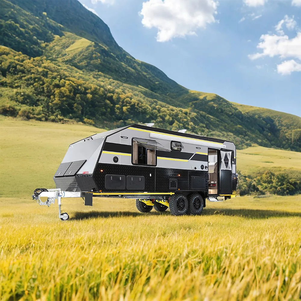 Off road travel trailer small mini car camping toy hauler luxury ...