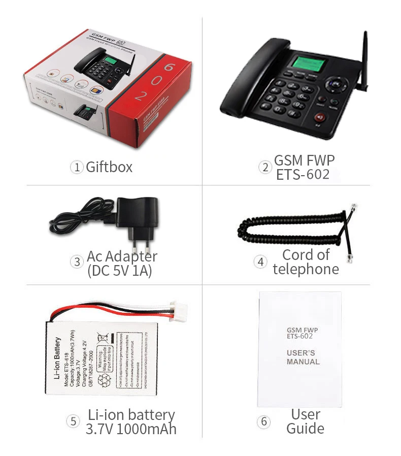 Gsm Wireless Desk Phone With Dual Sim Card/recording Gsm Desktop Phone ...