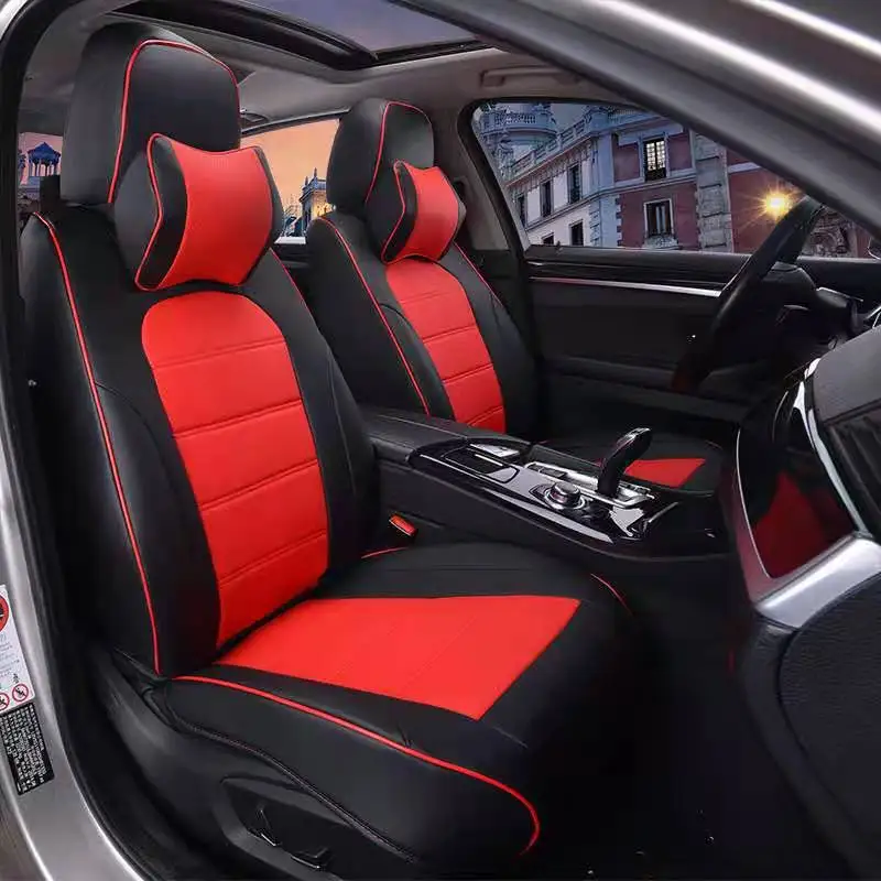 Universal Vehicle Sport Car Seat Cushion Leather Full Set Luxury Car ...