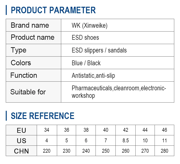 Unisex ESD Sandals - Antistatic Safety Shoes for Cleanrooms