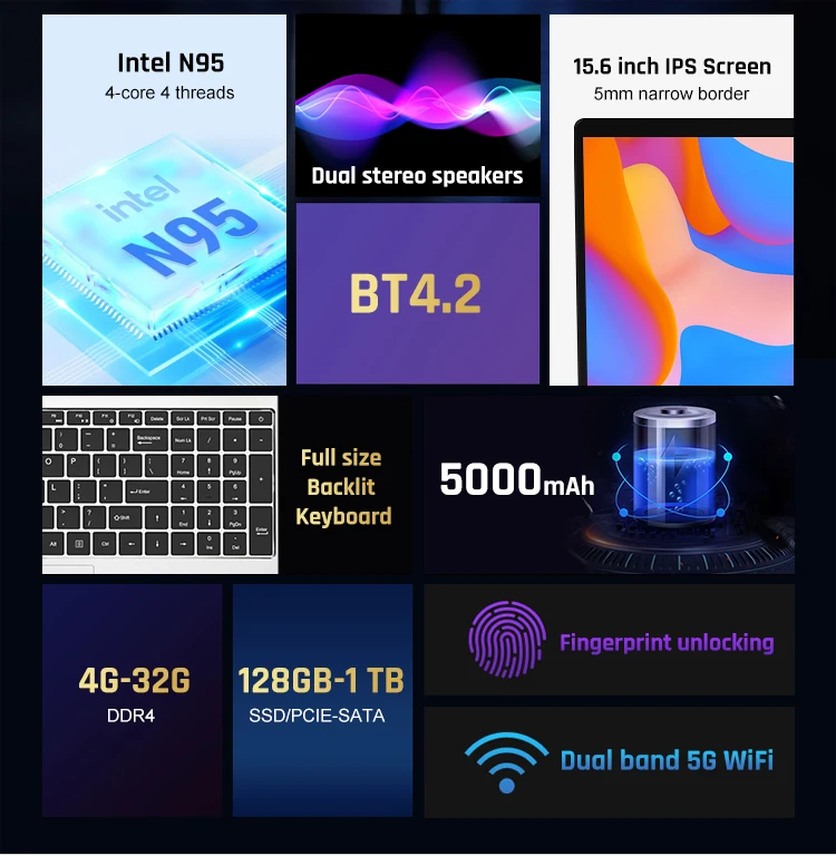 New Design 15.6 Inch Laptop - Low Price, High Performance