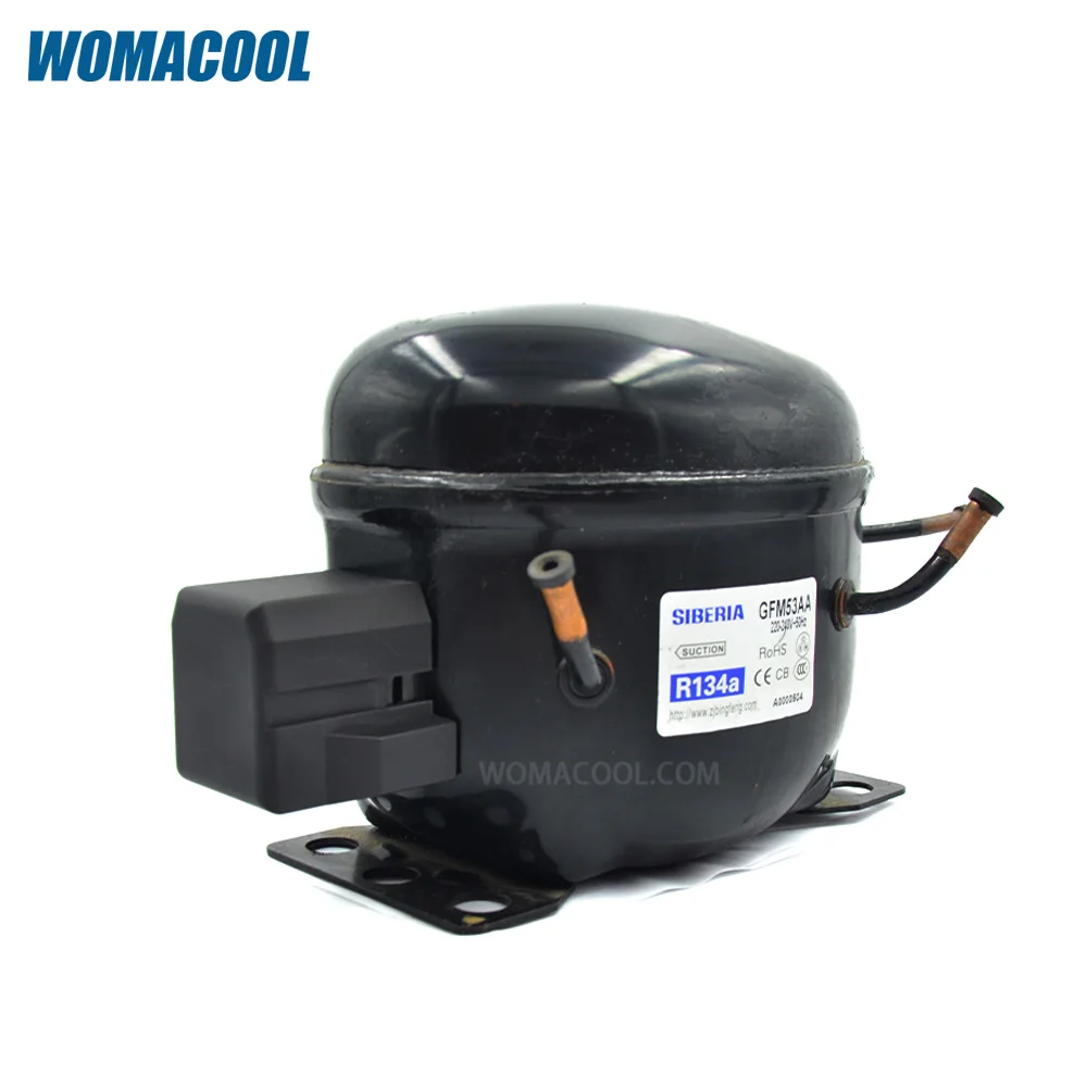 SIBERIA Refrigeration Compressor R134a 220-240v/50hz GFM53AA 1/6hp