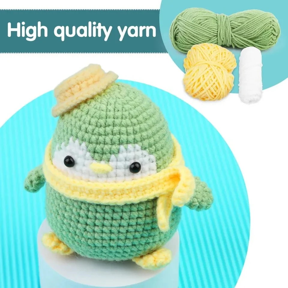 High Quality Non Finished Products Diy Wobbles Crochet Animal Green ...